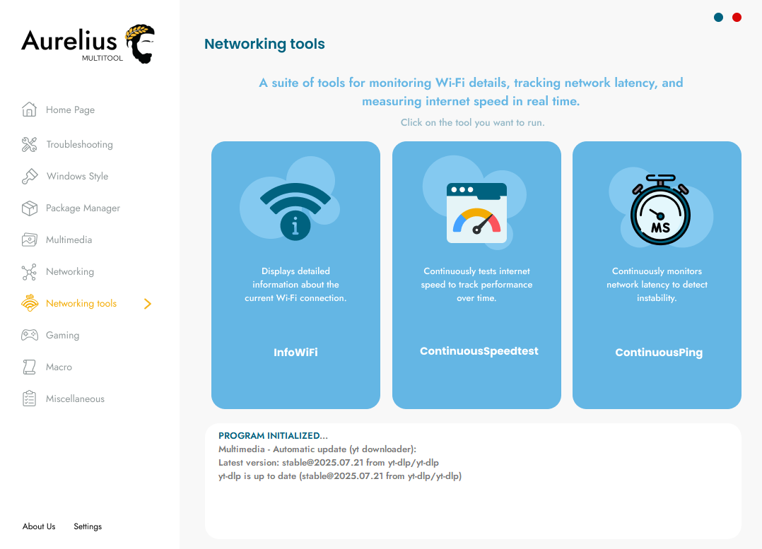 Aurelius Multitool - The Ultimate Windows PC Companion